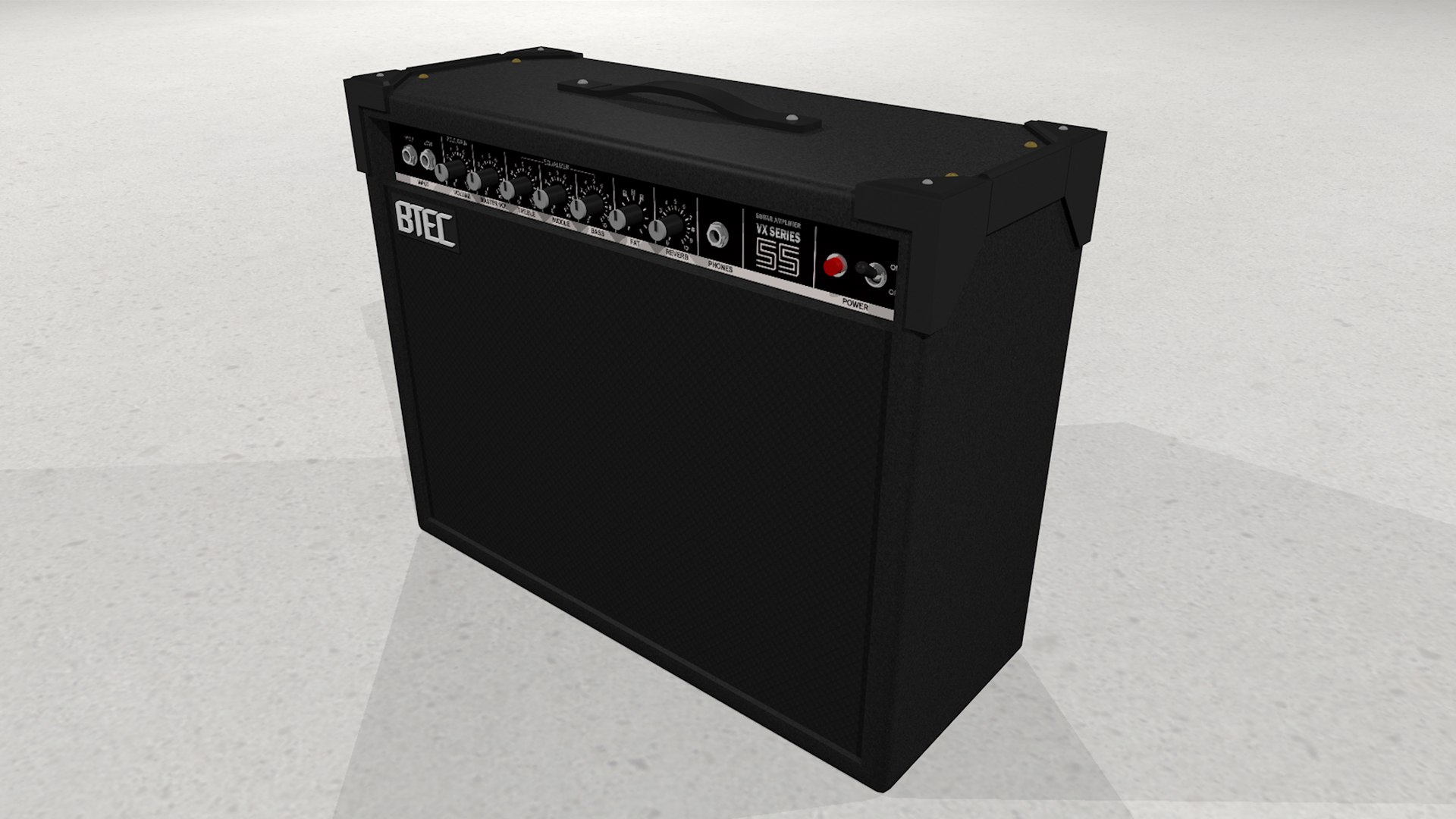 3d Model Guitar Amp Amplifier