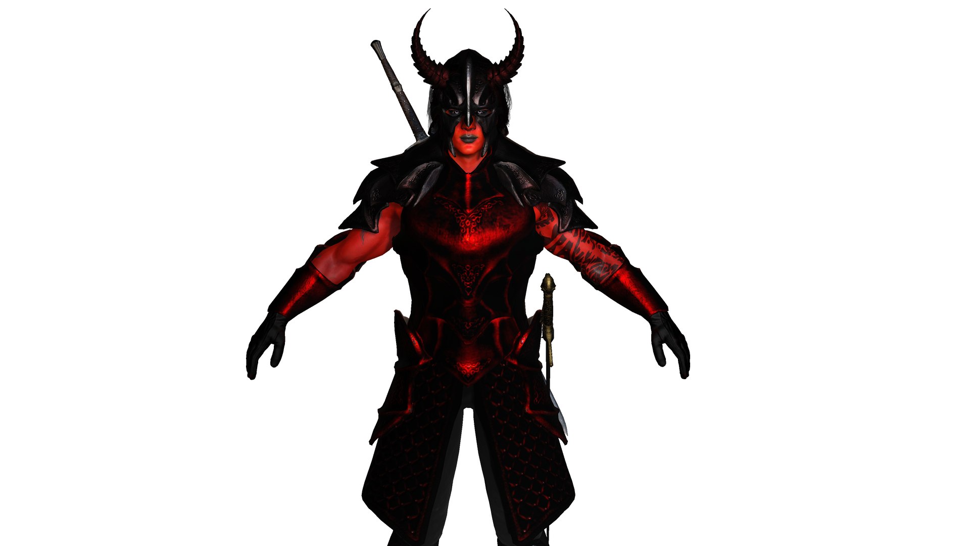3D AAA 3D FANTASY MALE CHARACTER - THE DEVIL WARRIOR 01 Model - TurboSquid 2034910