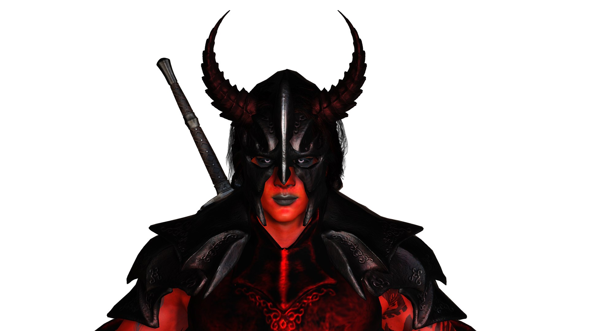 3D AAA 3D FANTASY MALE CHARACTER - THE DEVIL WARRIOR 01 Model ...