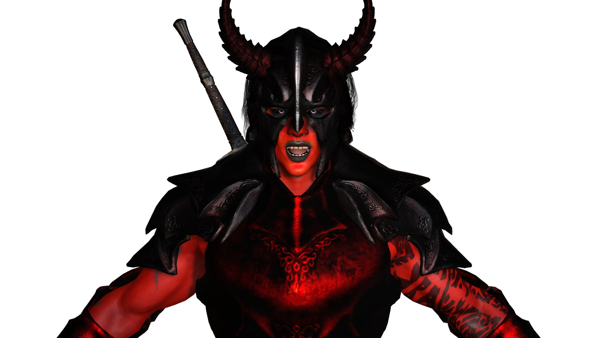 3D AAA 3D FANTASY MALE CHARACTER - THE DEVIL WARRIOR 01 Model ...