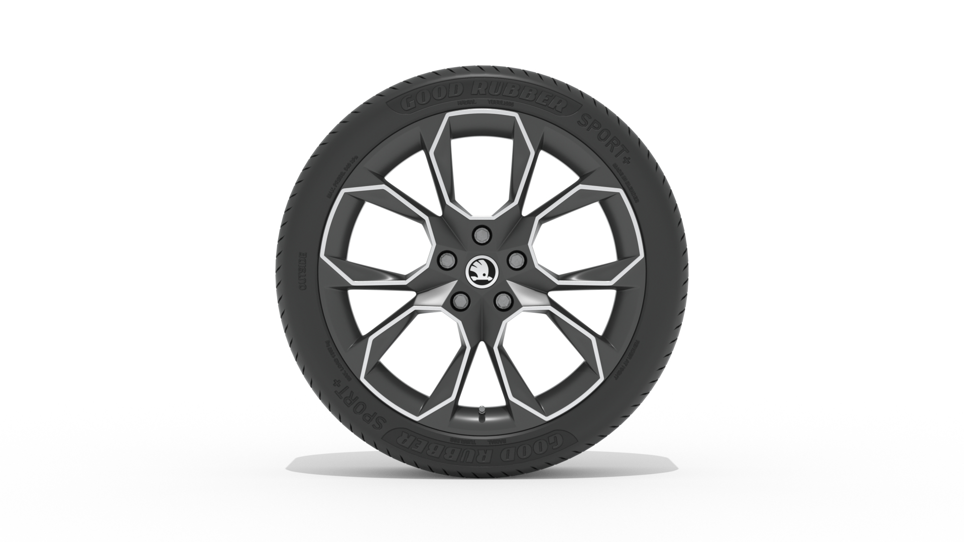 Skoda Extrem Rims 19 Inch Tires 3D Model - TurboSquid 2155804