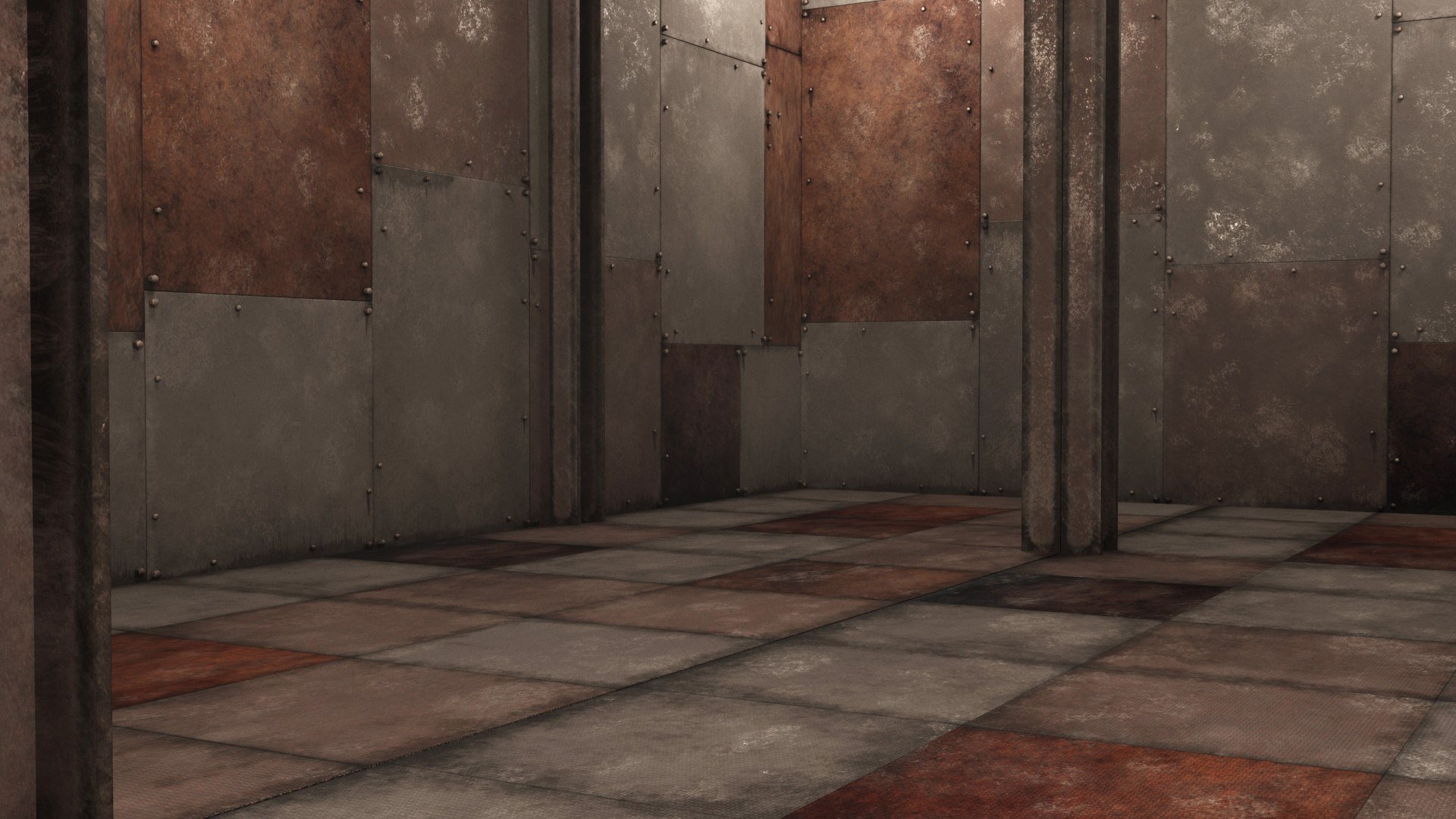 3D Model Rust Wall Floor Celling Module - TurboSquid 1976574