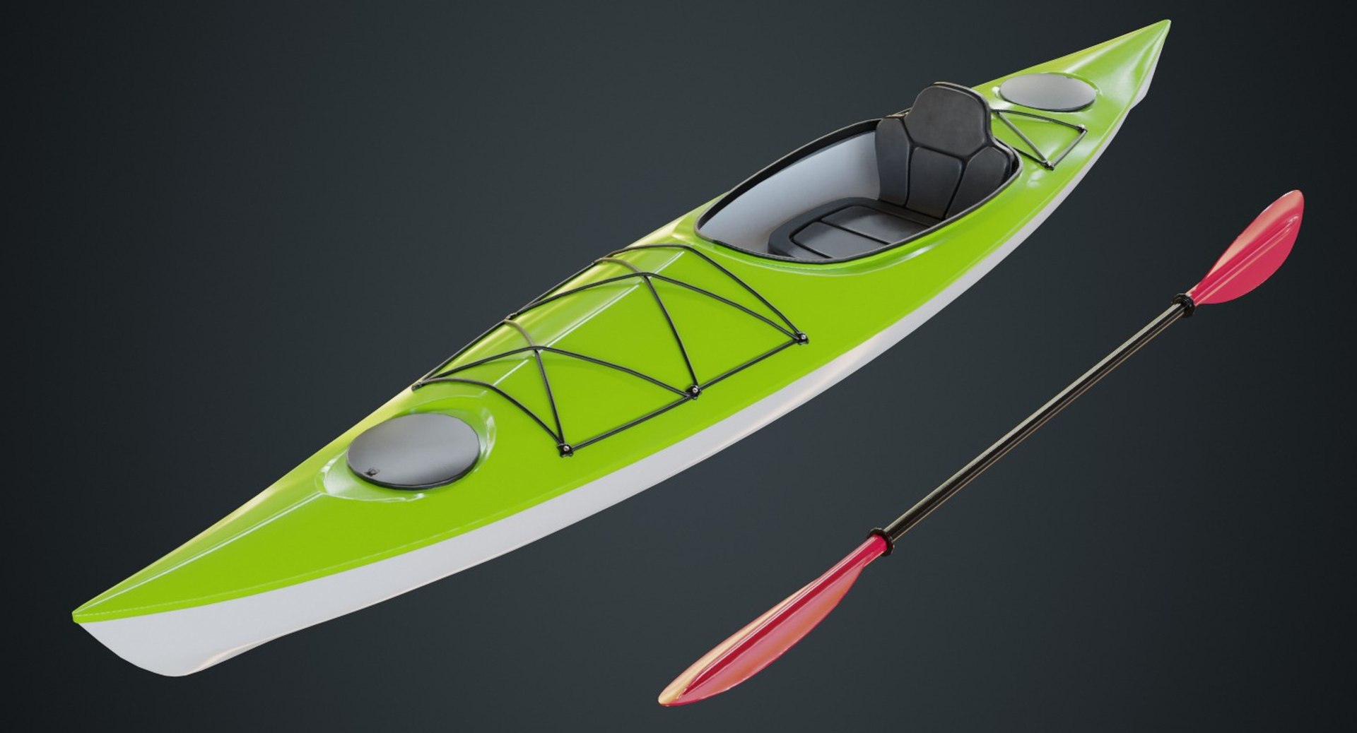 3D Model Kayak 2a - TurboSquid 1398361