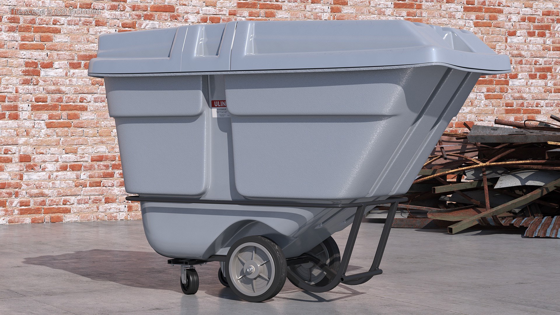 3D Utility Uline Tilt Truck Gray - TurboSquid 2065625