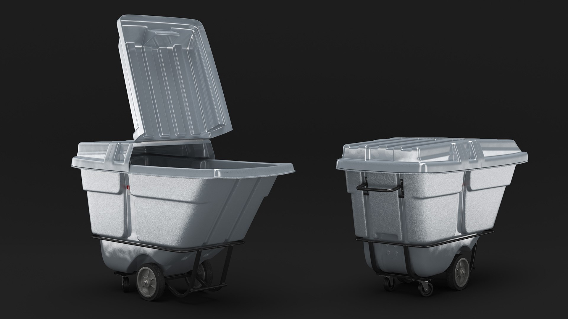 3D Utility Uline Tilt Truck Gray - TurboSquid 2065625