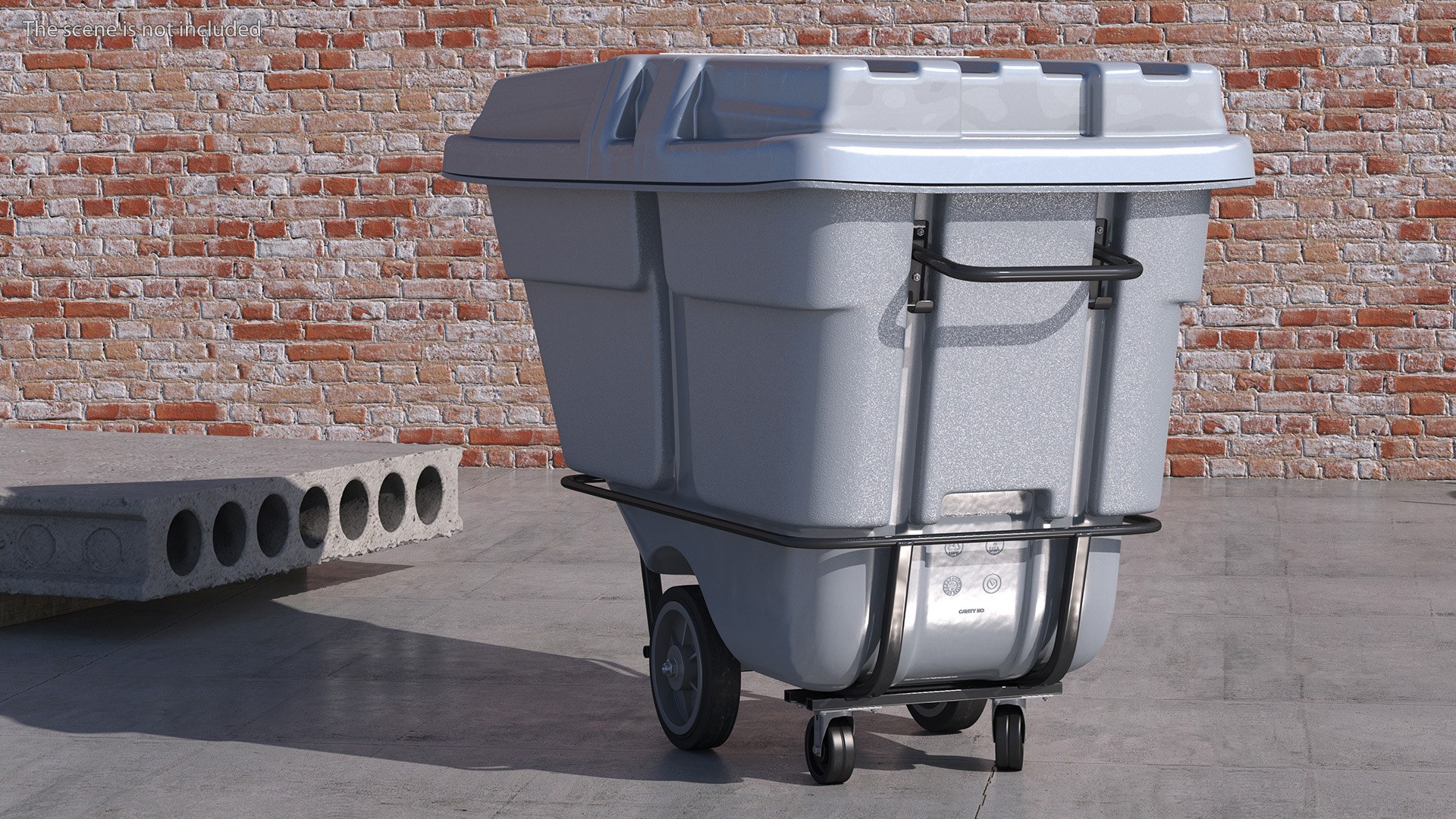 3D Utility Uline Tilt Truck Gray - TurboSquid 2065625