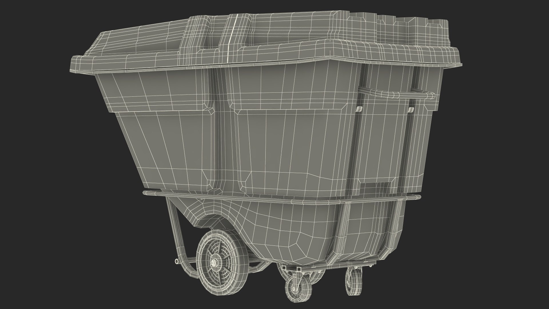 3D Utility Uline Tilt Truck Gray - TurboSquid 2065625