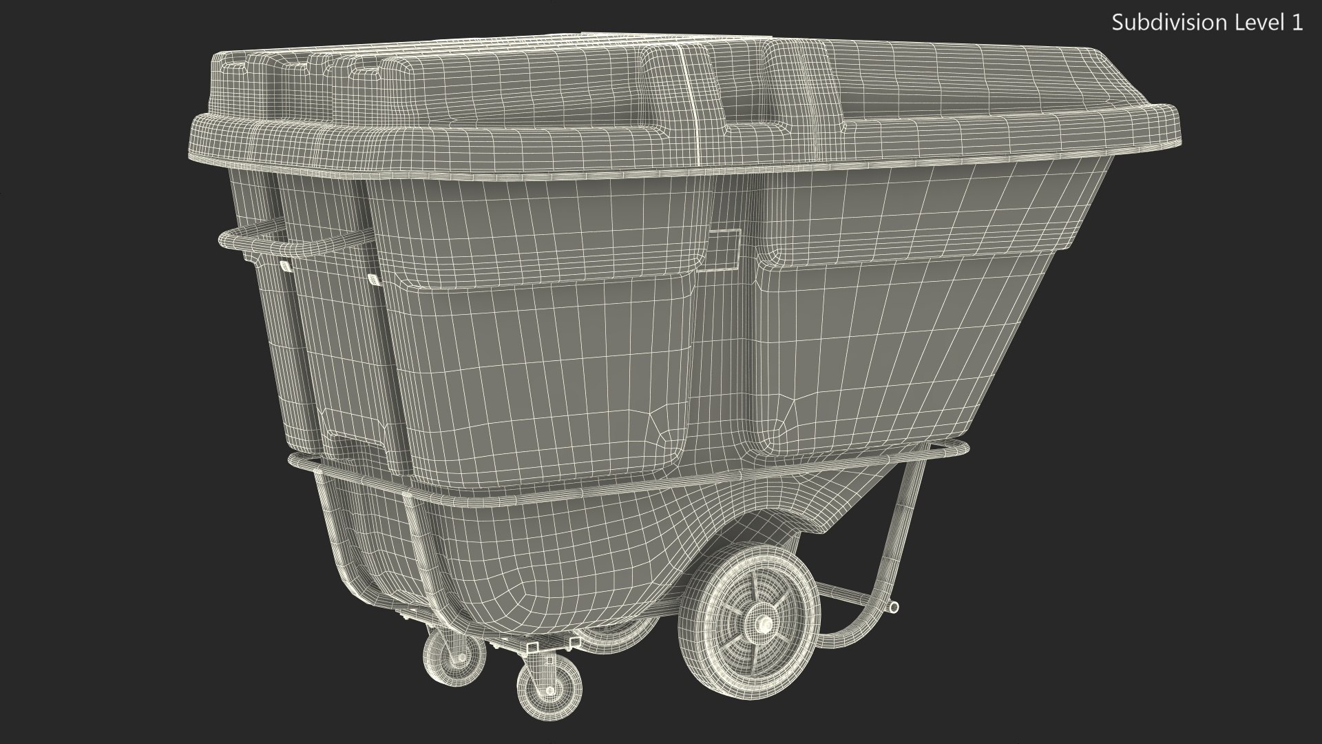 3D Utility Uline Tilt Truck Gray - TurboSquid 2065625