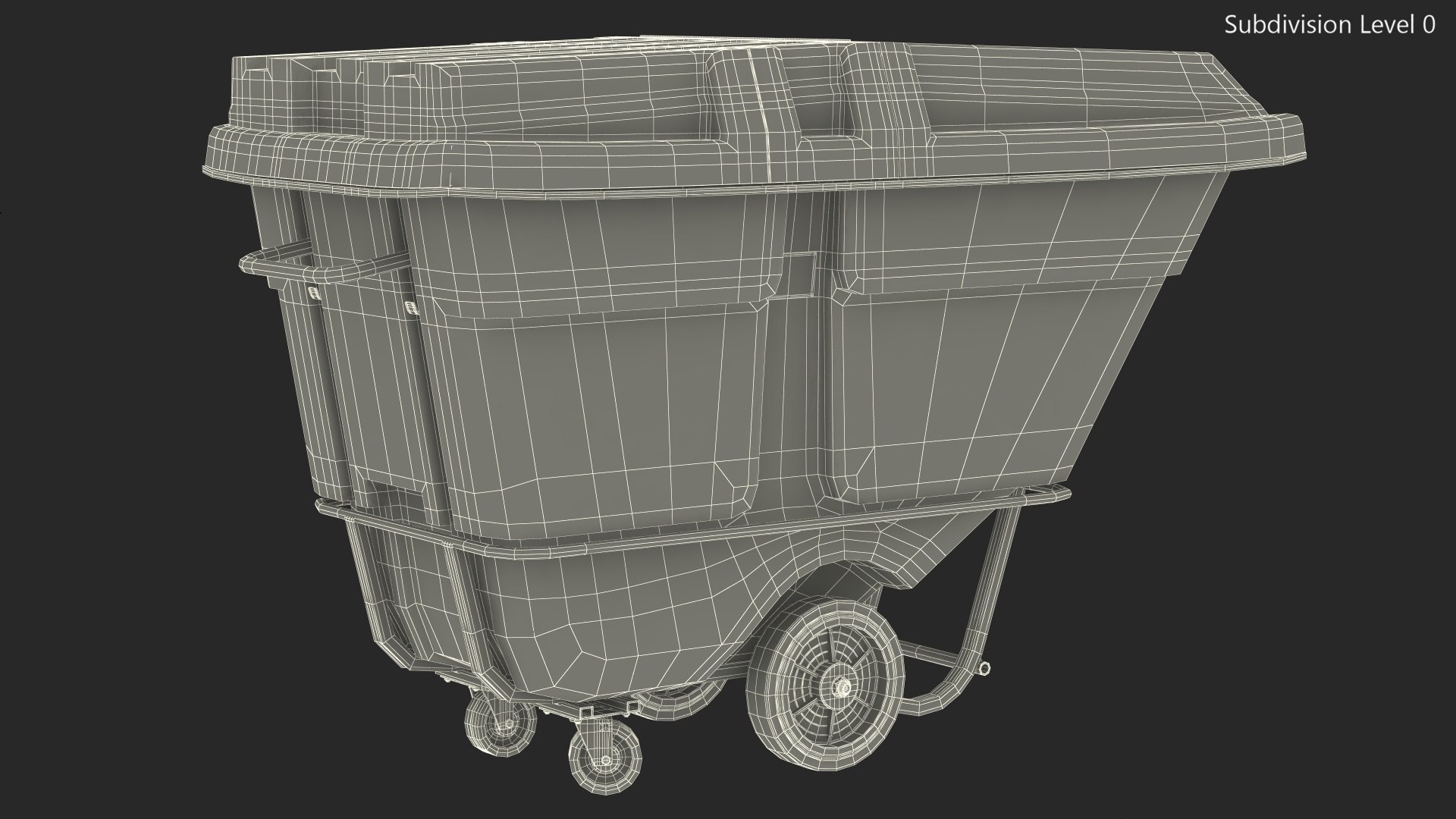 3D Utility Uline Tilt Truck Gray - TurboSquid 2065625
