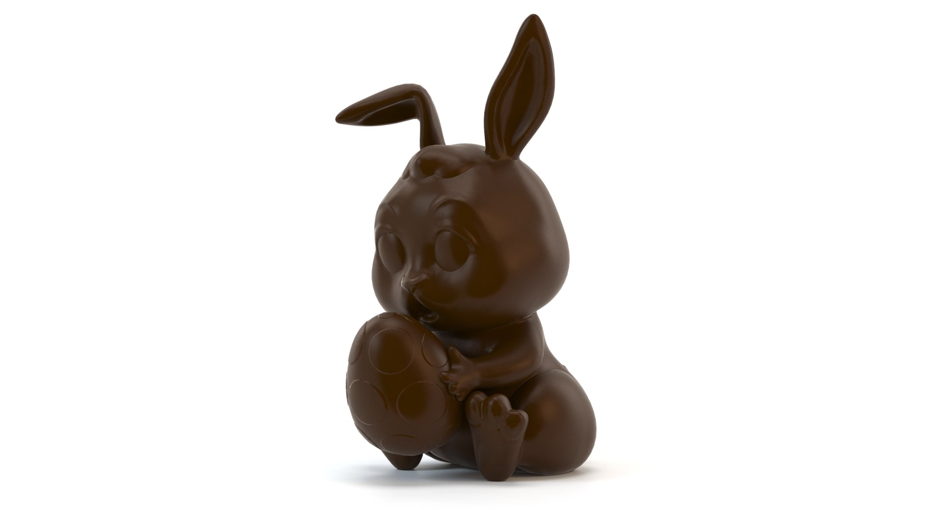 Dark Chocolate Bunny 3D Model - TurboSquid 2205205