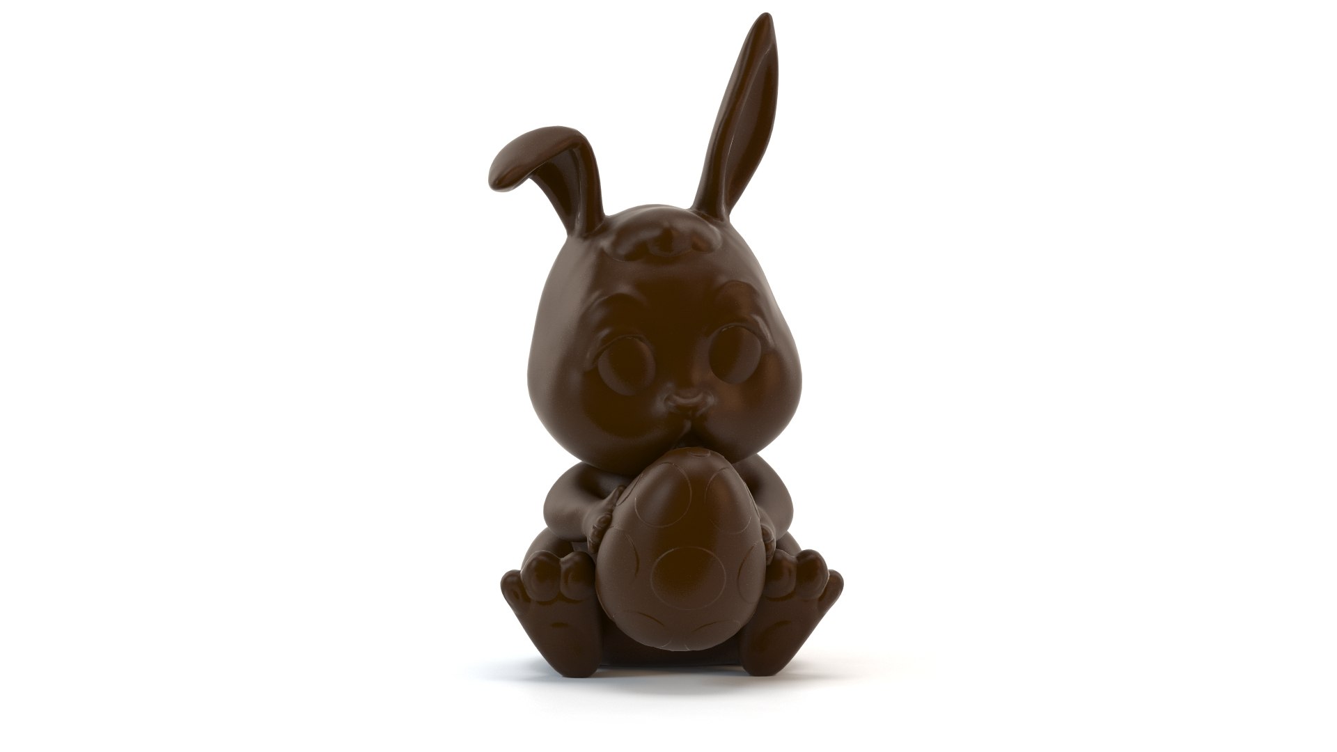 Dark Chocolate Bunny 3D Model - TurboSquid 2205205
