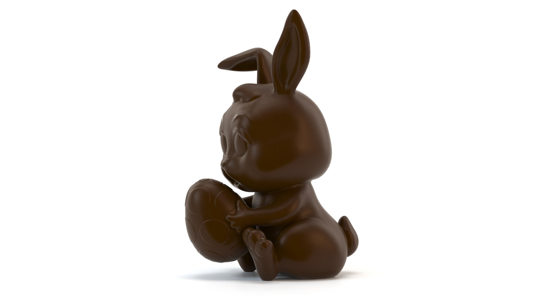 Dark Chocolate Bunny 3D Model - TurboSquid 2205205