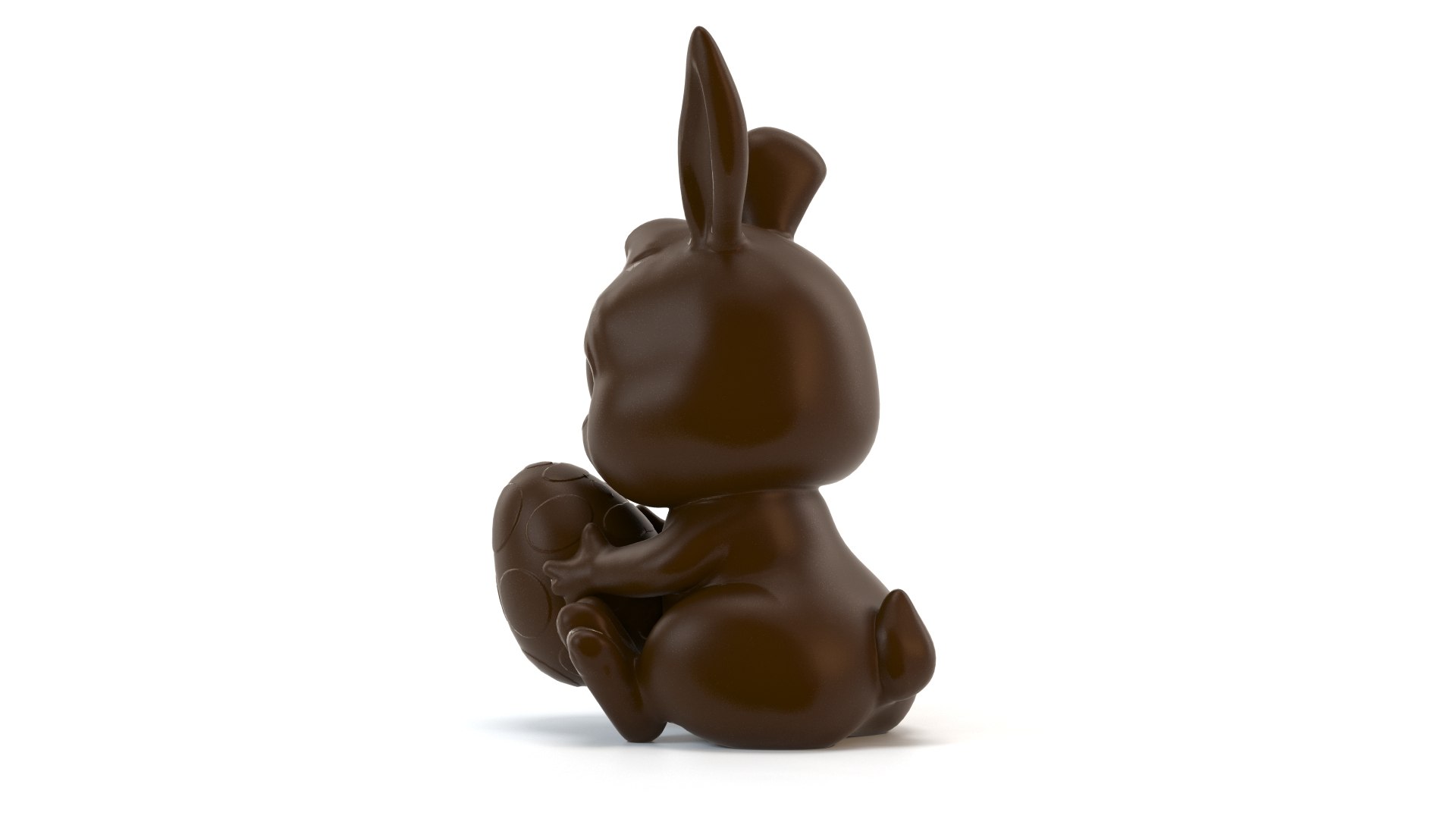 Dark Chocolate Bunny 3D Model - TurboSquid 2205205
