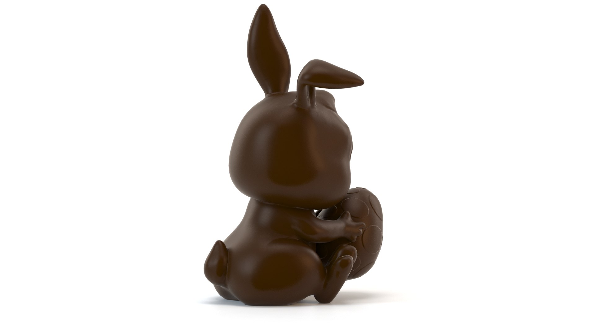 Dark Chocolate Bunny 3D Model - TurboSquid 2205205
