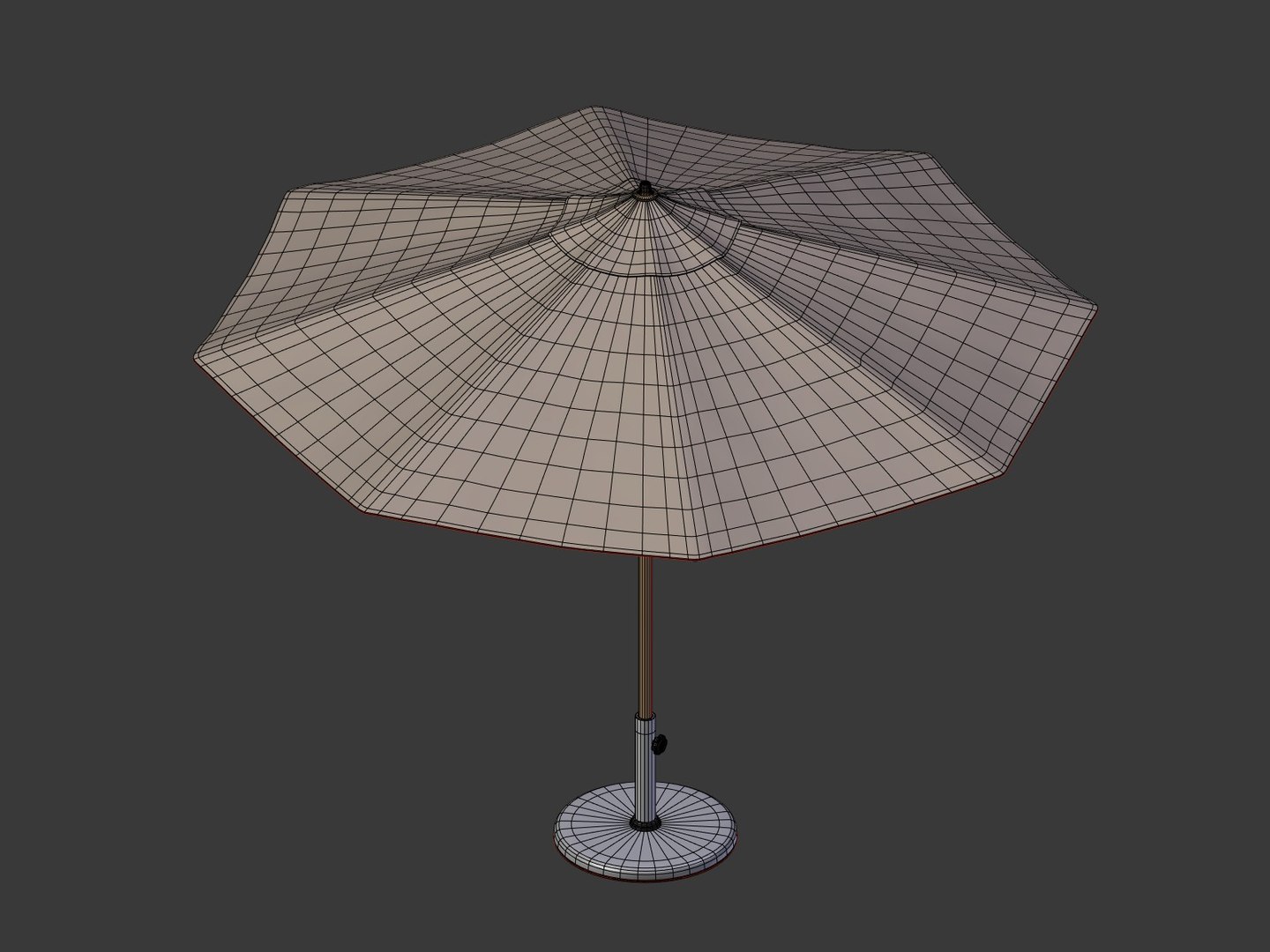 Deck Umbrella Obj