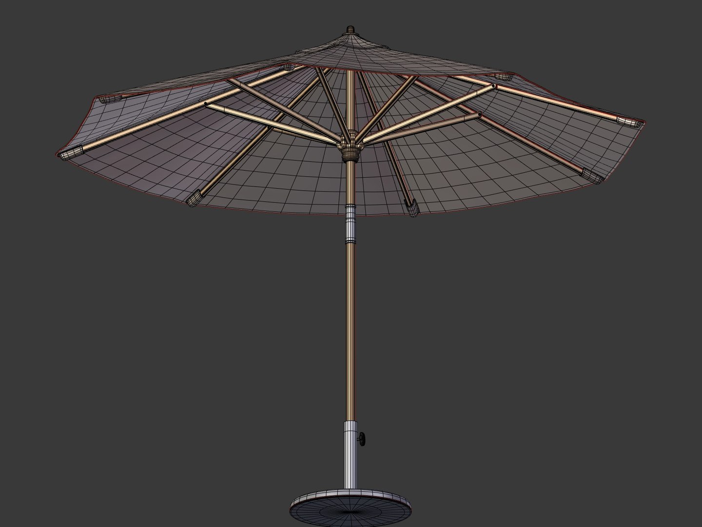 Deck Umbrella Obj
