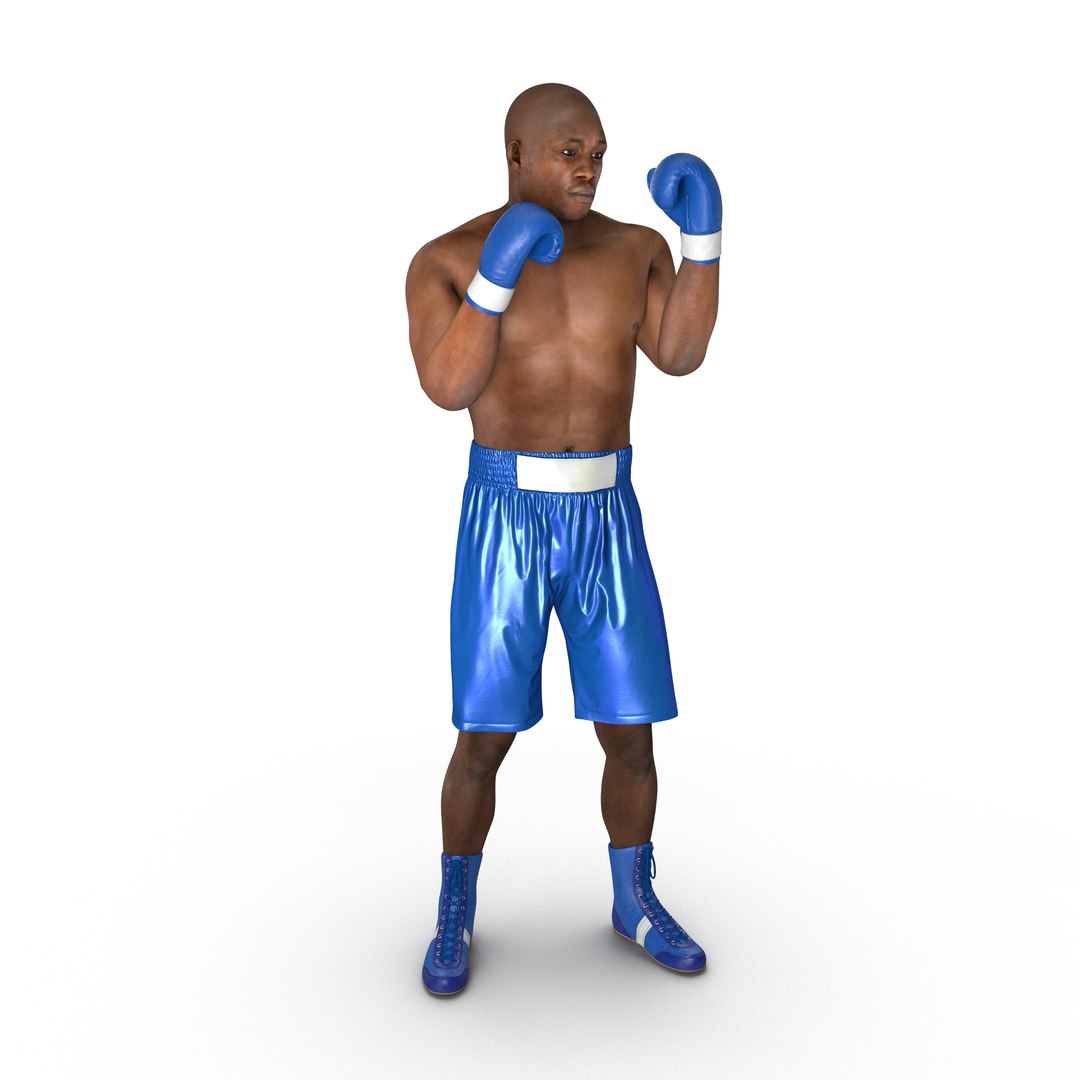 African American Boxer 2 3d Model