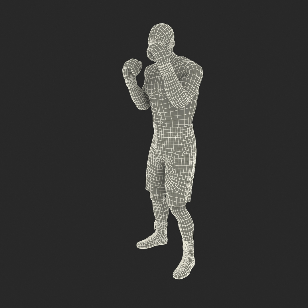 African American Boxer 2 3d Model
