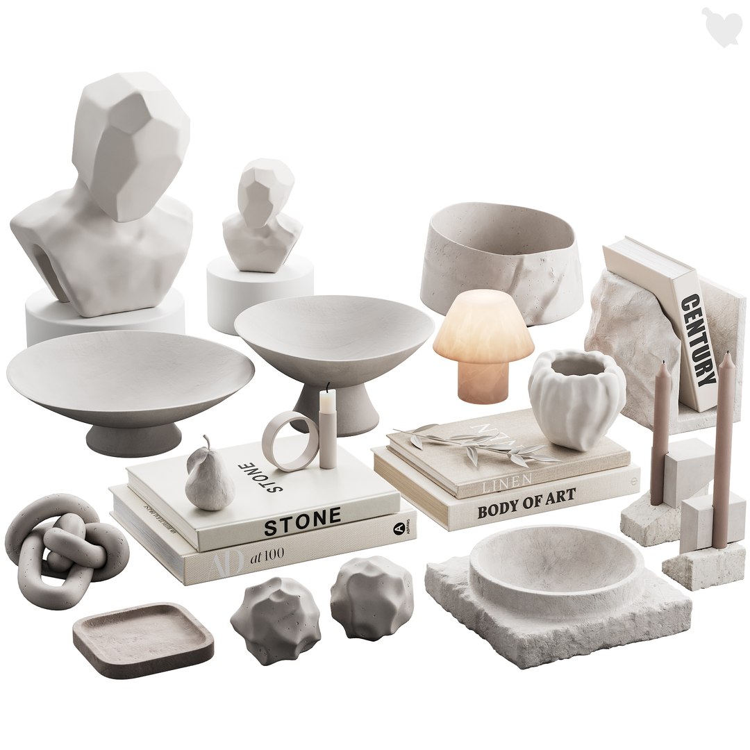 3D 459 Decorative Set 045 Ultimate Beige Stone Kit - TurboSquid 2151361