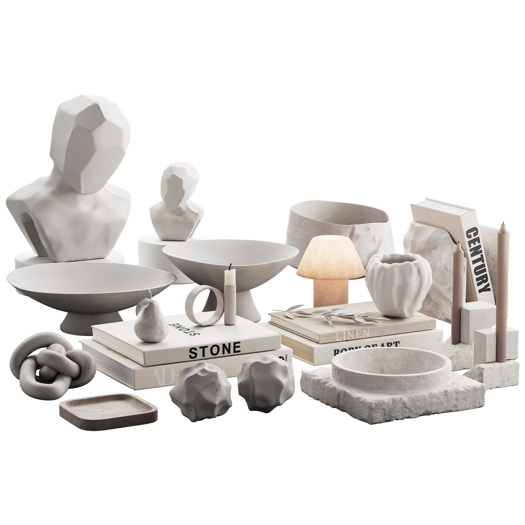 3D 459 Decorative Set 045 Ultimate Beige Stone Kit - TurboSquid 2151361