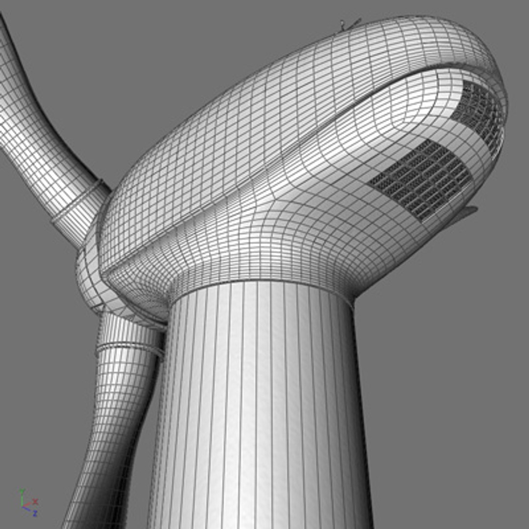 Photorealistic Wind Turbine 3d Model