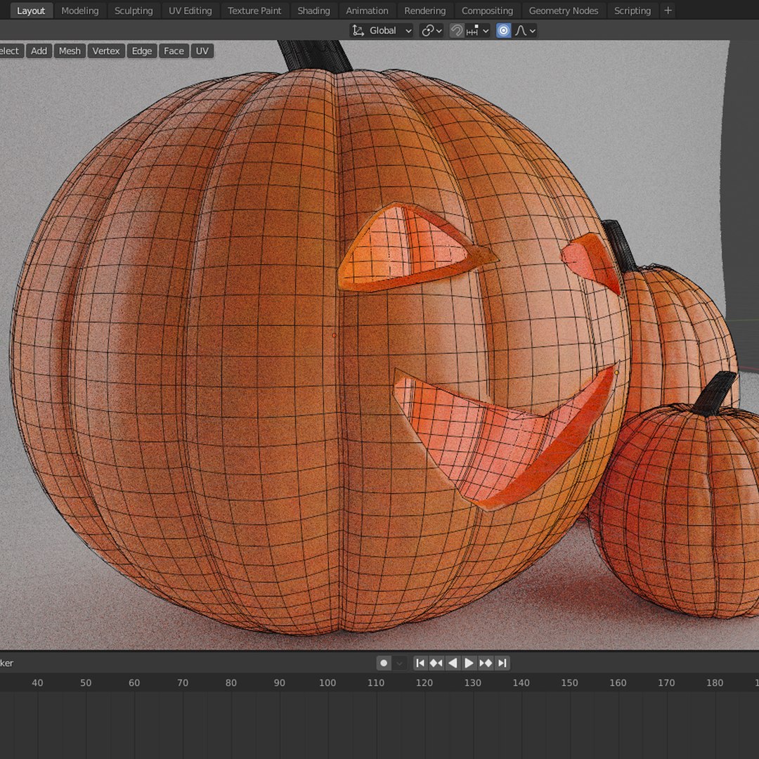 3D Halloween Pumpkins - TurboSquid 1961916