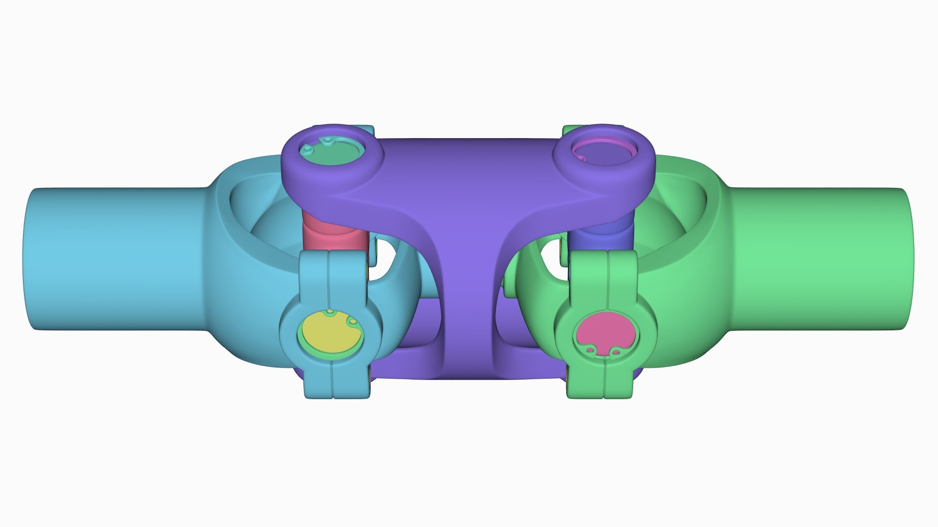Double Cross Cardan Joint 2 3D Model - TurboSquid 1984854
