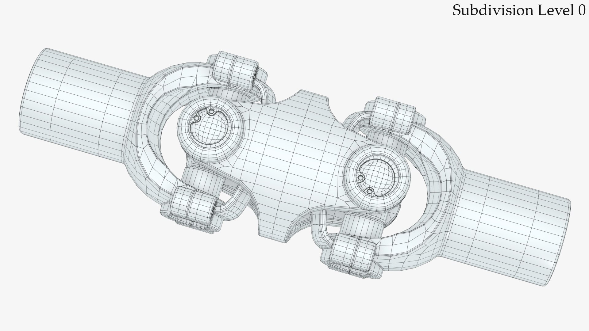 Double Cross Cardan Joint 2 3D Model - TurboSquid 1984854