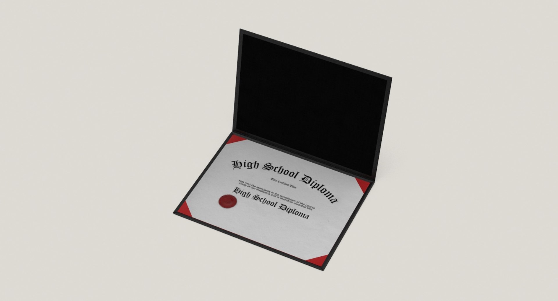 School Diploma Folder Max