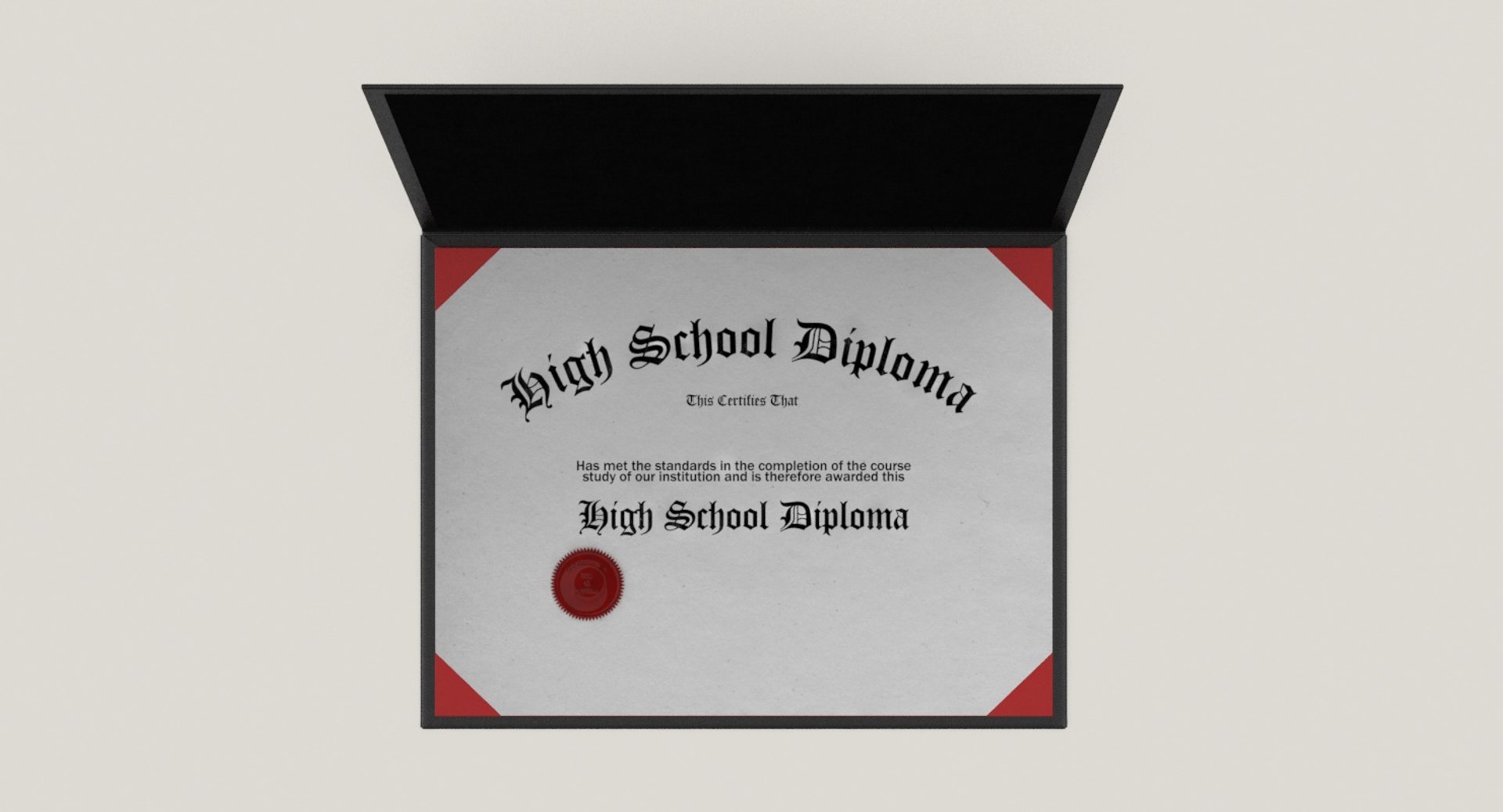 School Diploma Folder Max