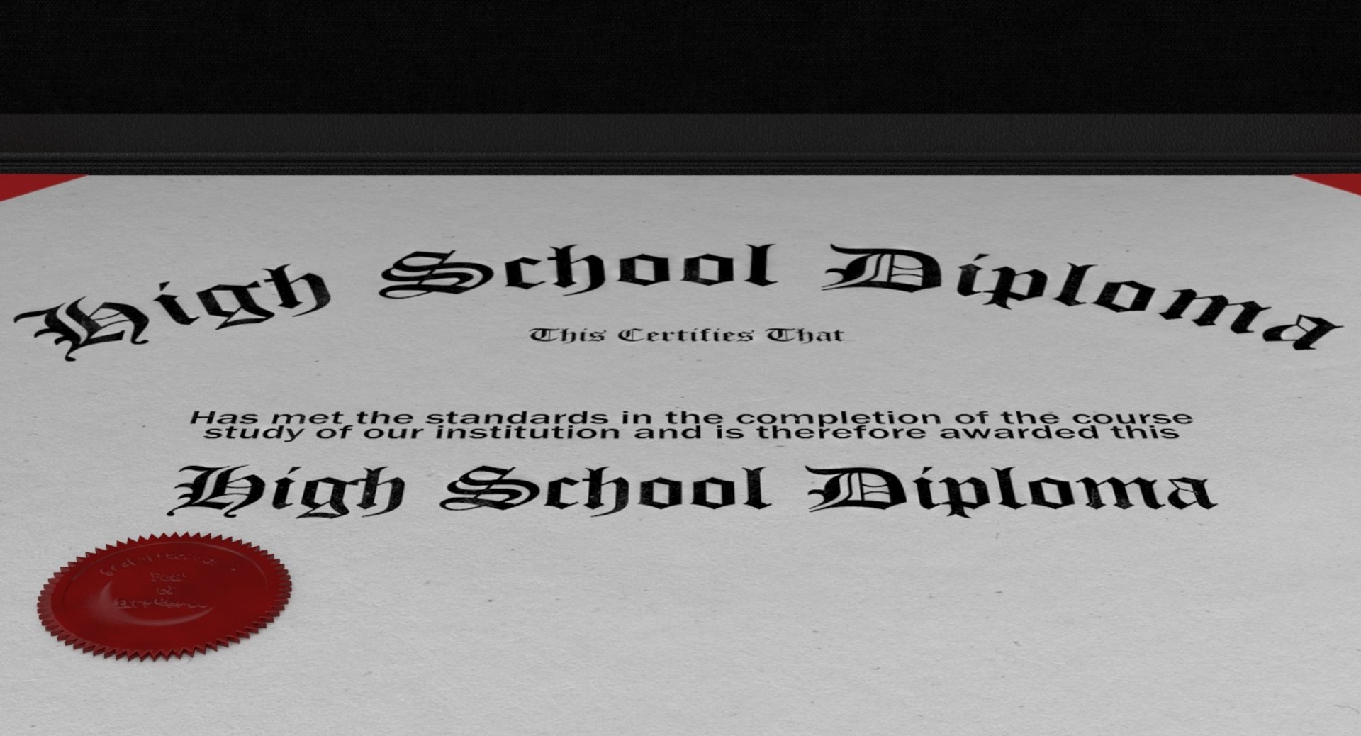 School Diploma Folder Max