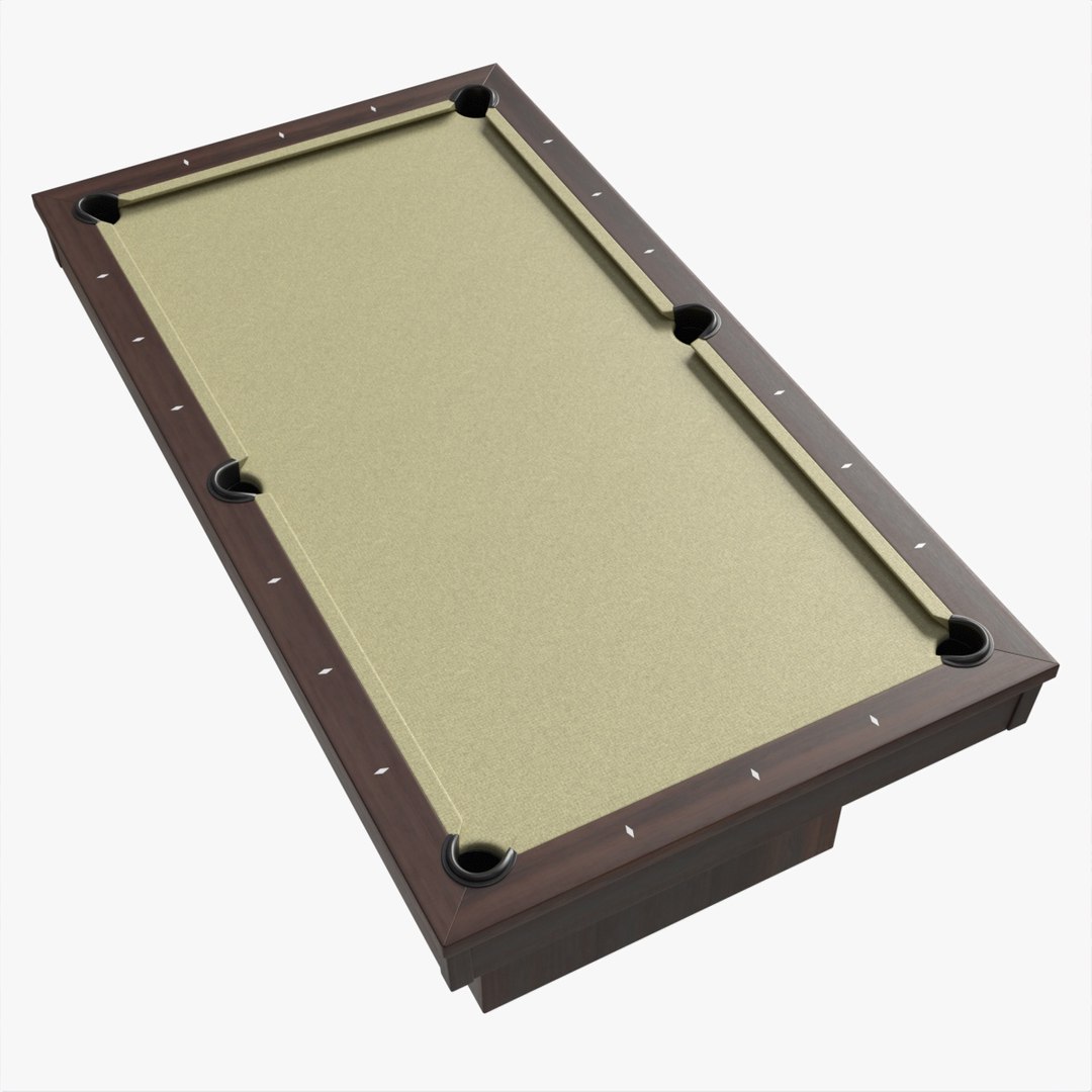 Billiard Pool Table 9-foot 01 Model - TurboSquid 2073625