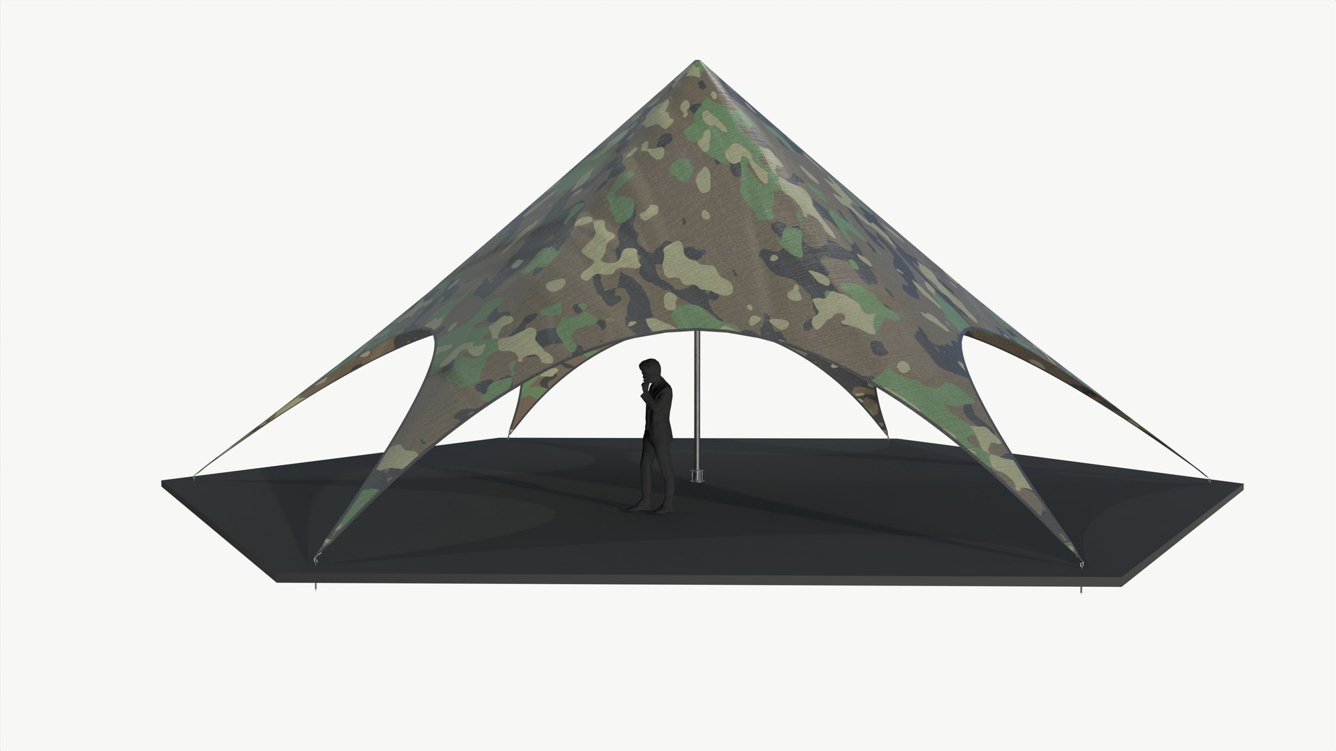 Star Tent Military 3D Model - TurboSquid 2220751