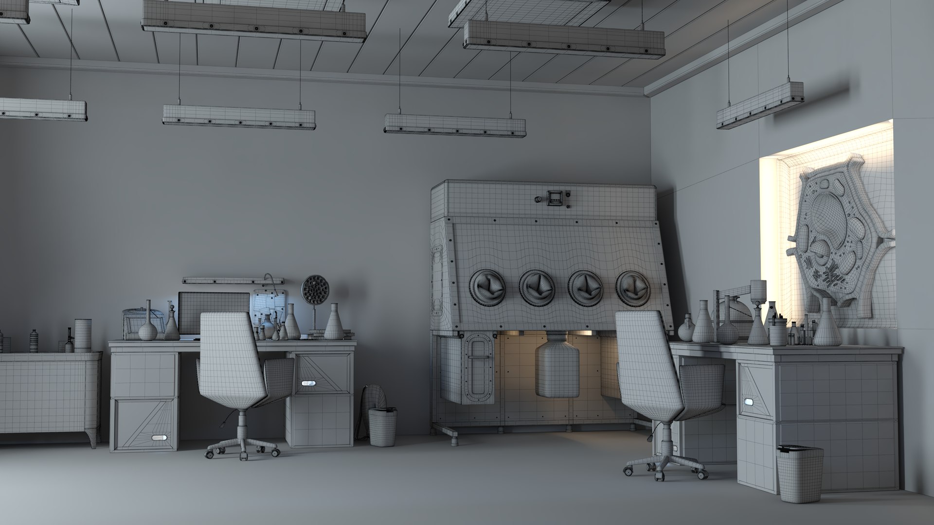 3D Laboratory Modern - TurboSquid 1746924