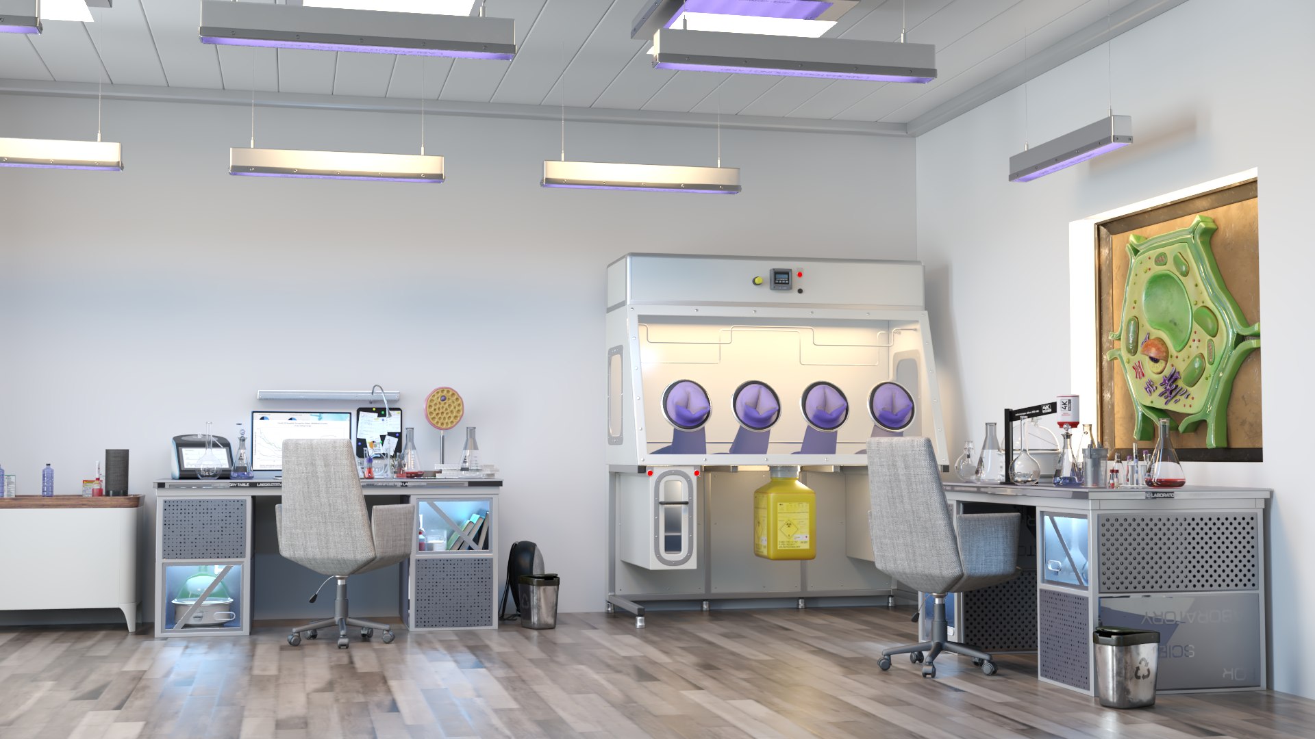 3D Laboratory Modern - TurboSquid 1746924