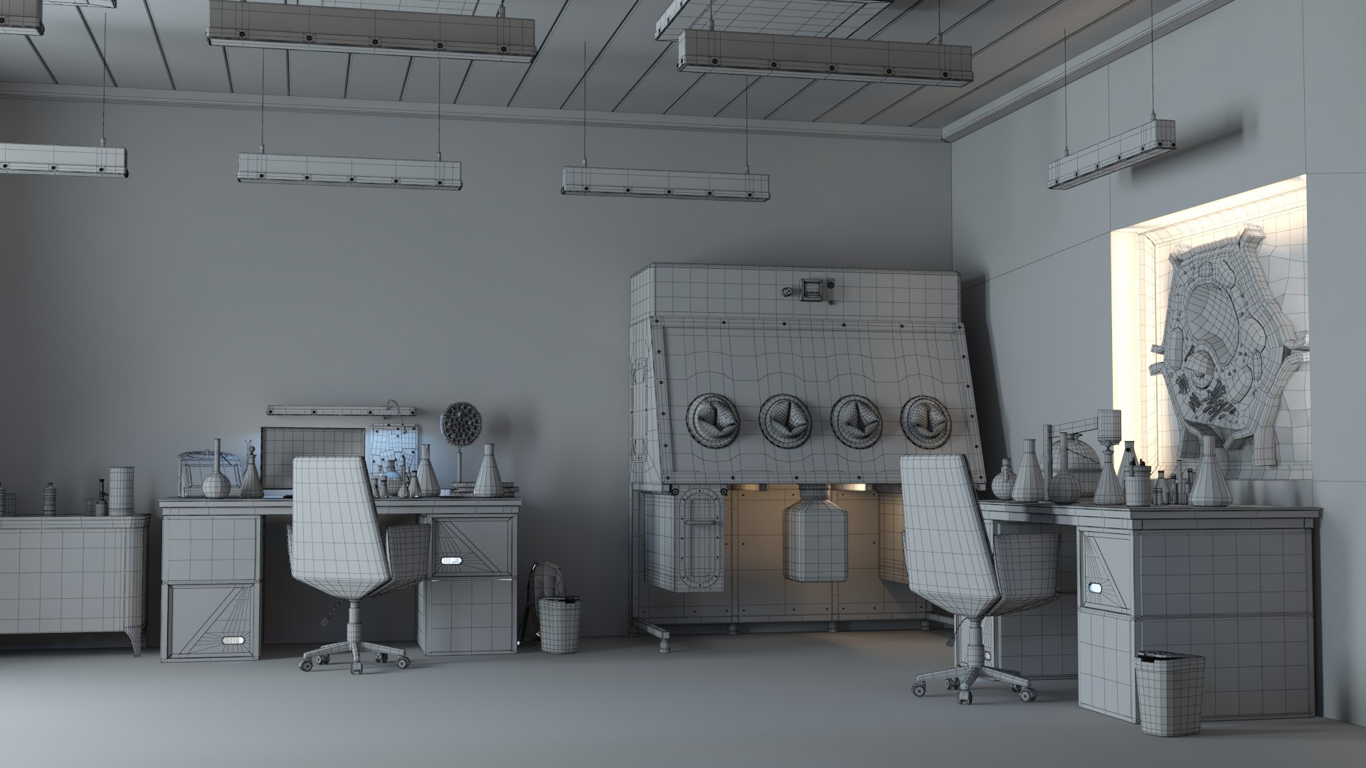 3D Laboratory Modern - TurboSquid 1746924