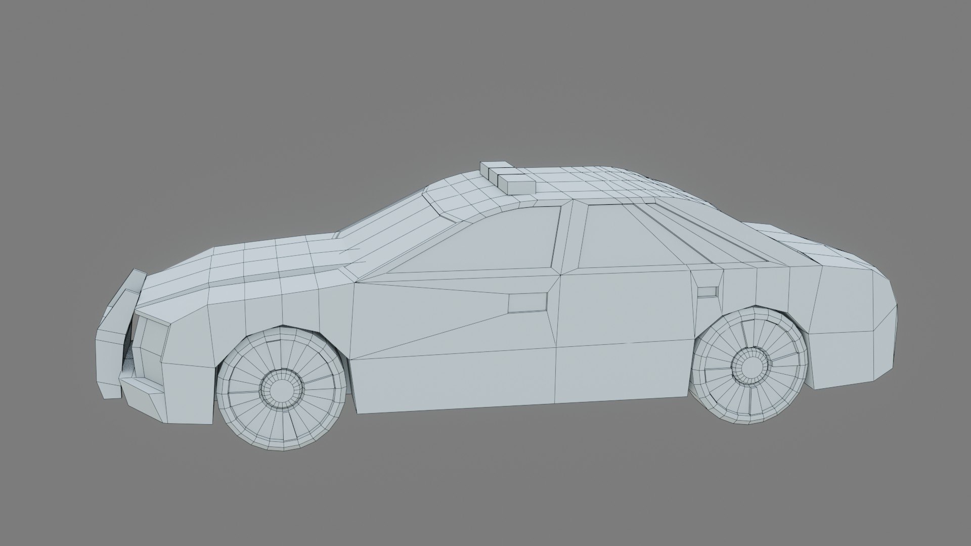3D Model Police Car - Low Poly - TurboSquid 1950060