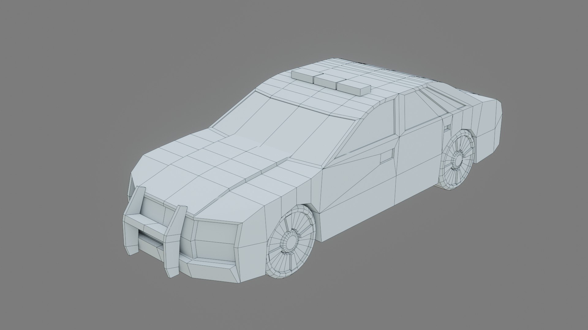 3D Model Police Car - Low Poly - TurboSquid 1950060