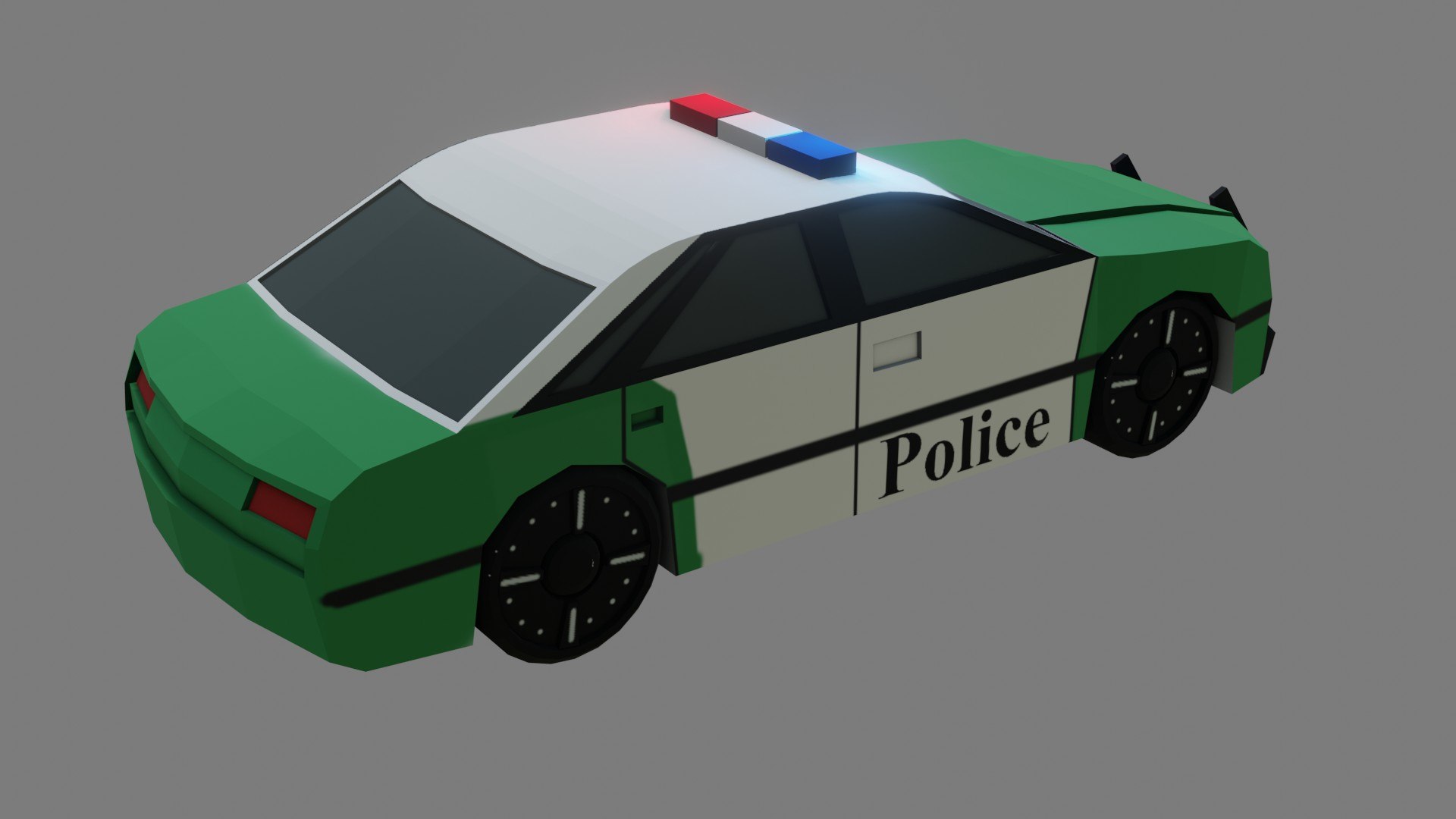 3D Model Police Car - Low Poly - TurboSquid 1950060