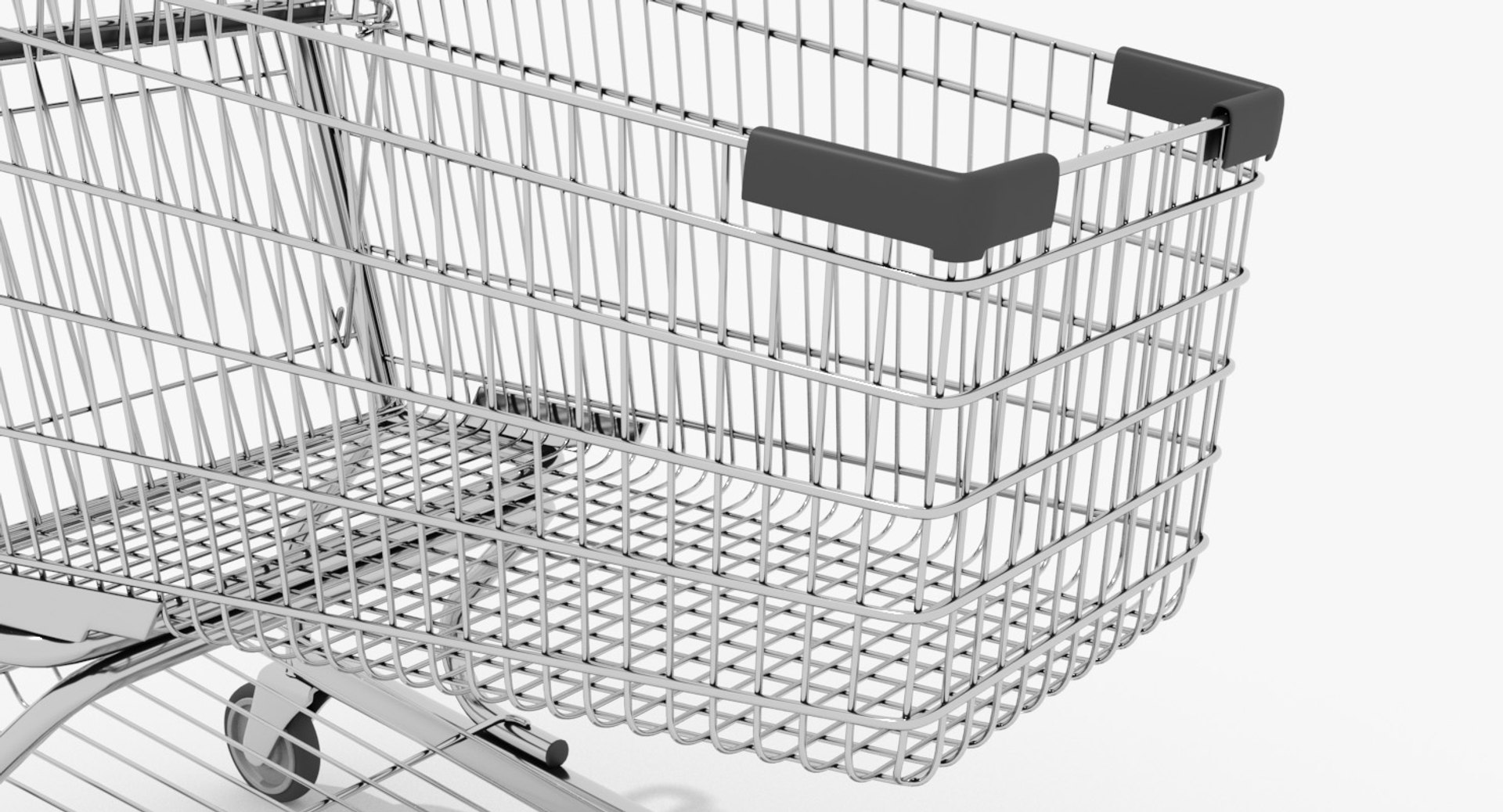 Wire Shopping Cart 3d Model