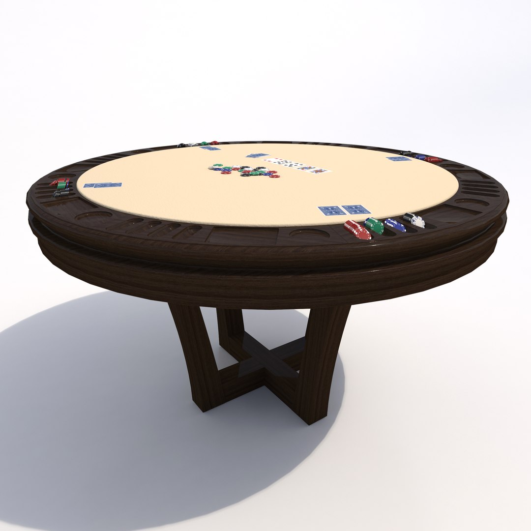 3d Model Poker Table