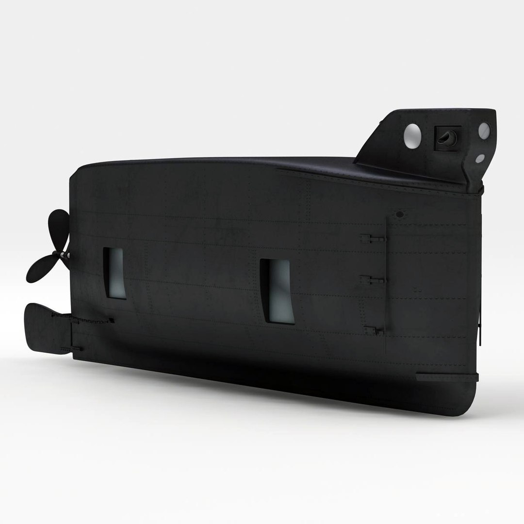 3dsmax German Brandtaucher Submarine 1850