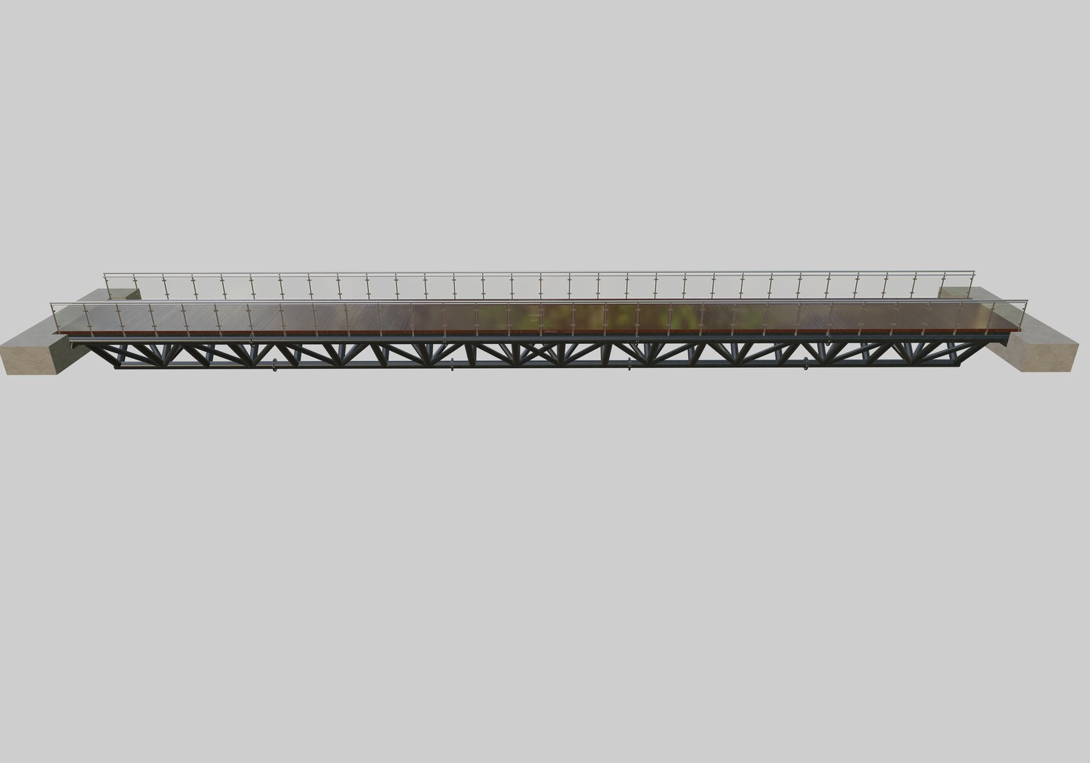 Steel Structure - Pipe Truss Bridge 3D - TurboSquid 1896719