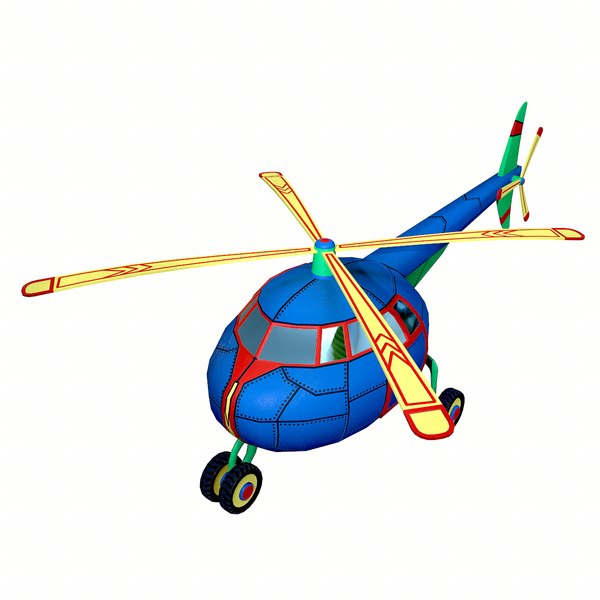 3D model stylized helicopter - TurboSquid 1939360