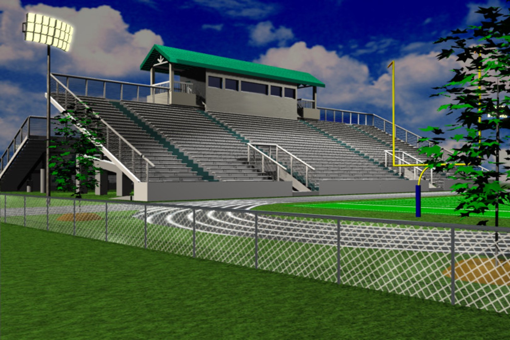 3d Sports Complex Model