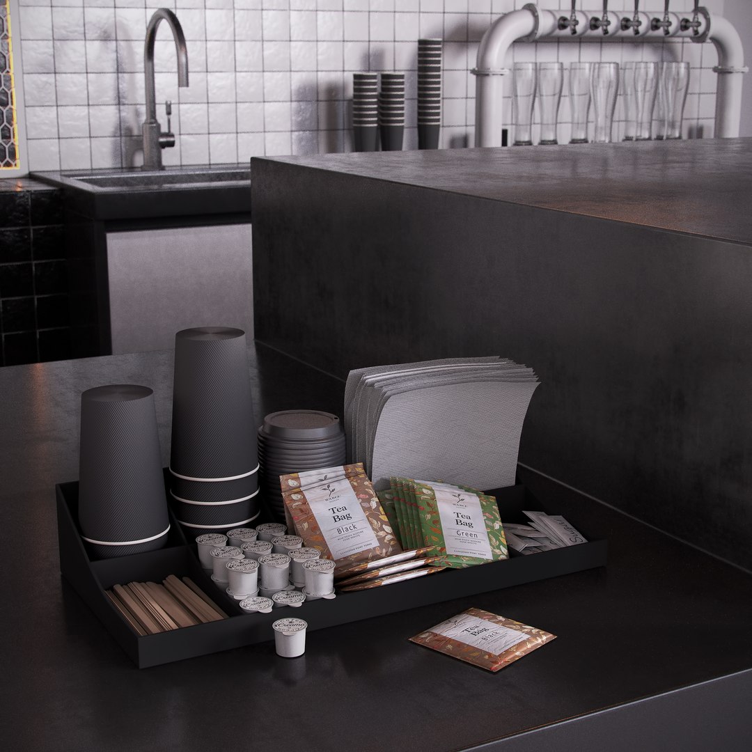 Coffee Shop Counter 3D Model - TurboSquid 2321574