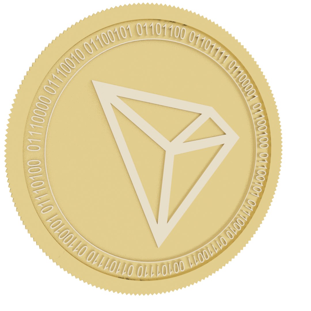 3D tron gold coin - TurboSquid 1461905