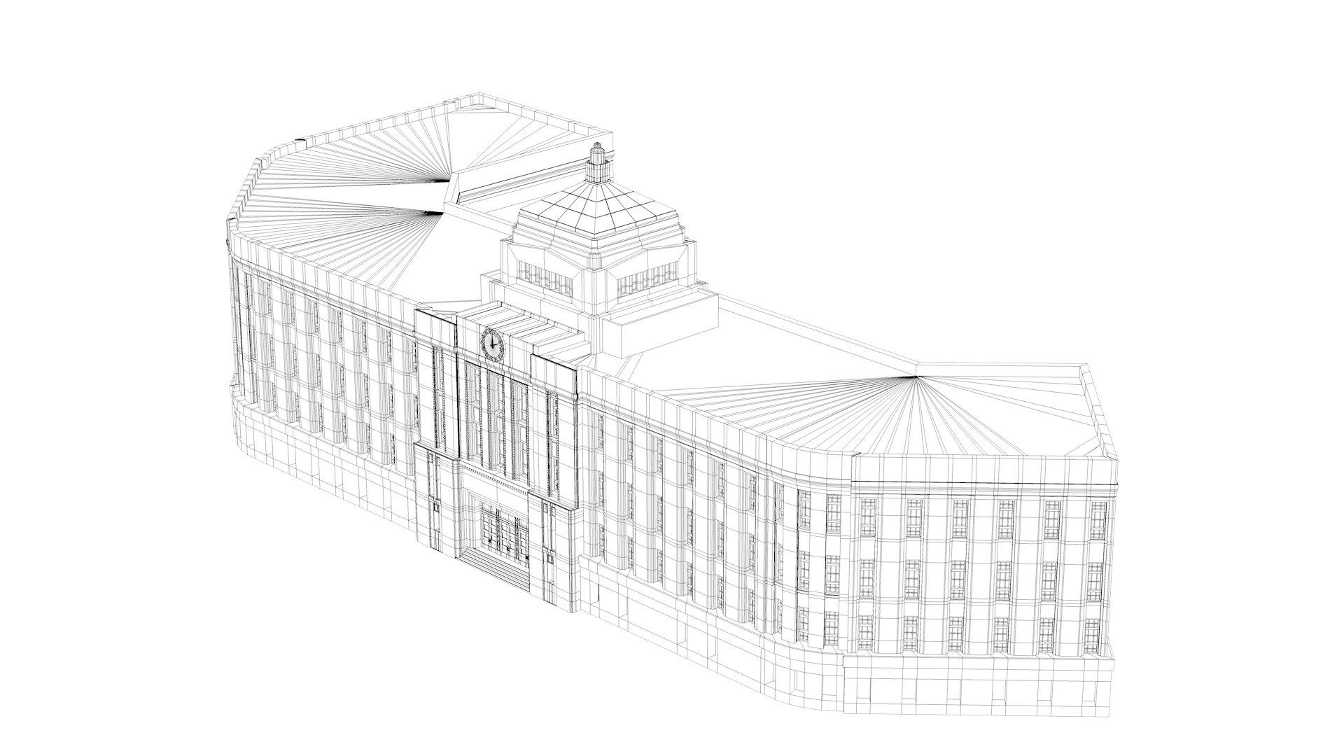 City Hall Library 3D Model - TurboSquid 2301560