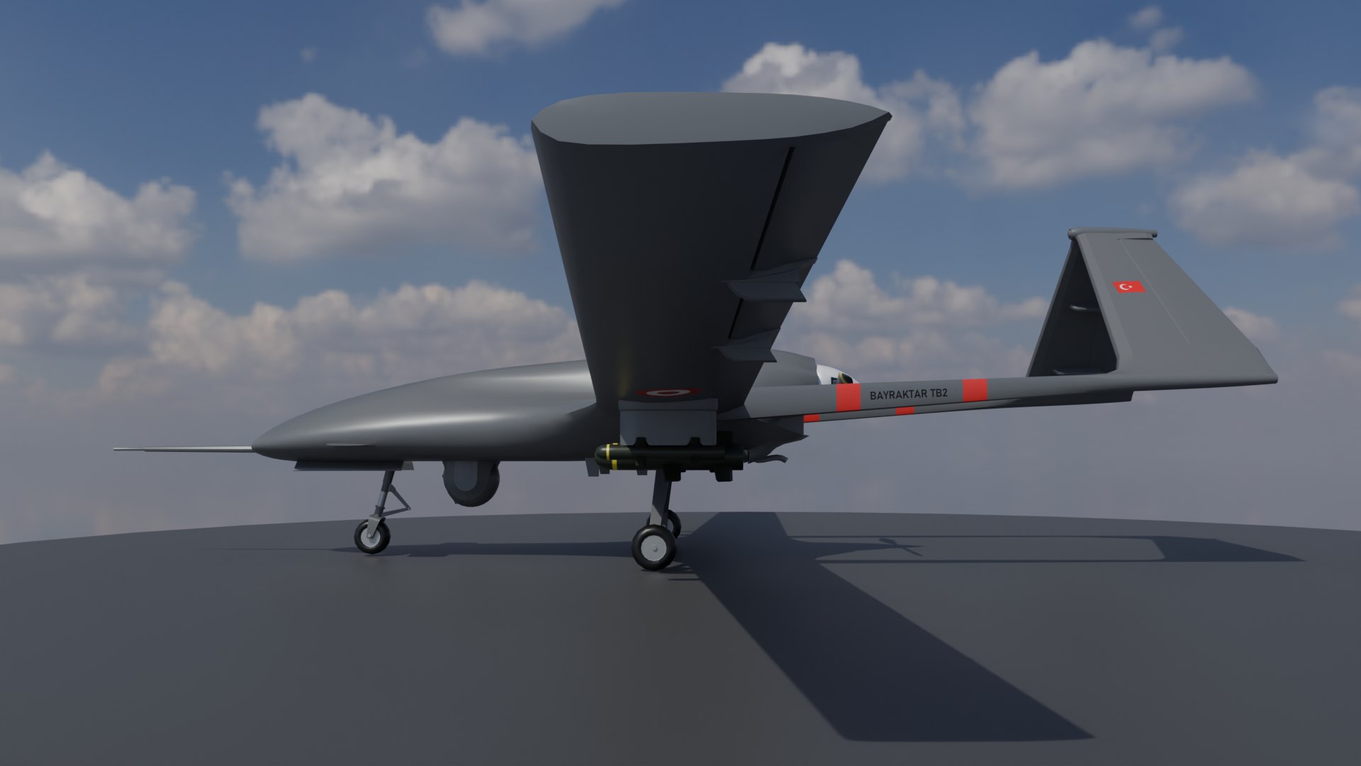 Bayraktar TB2 Turkish Unmanned Aerial Vehicle UAV Model - TurboSquid ...