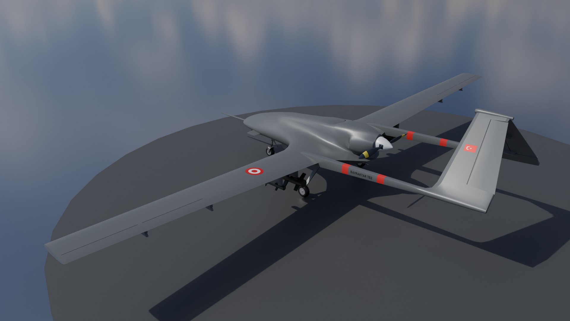 Bayraktar TB2 Turkish Unmanned Aerial Vehicle UAV Model - TurboSquid 2183756